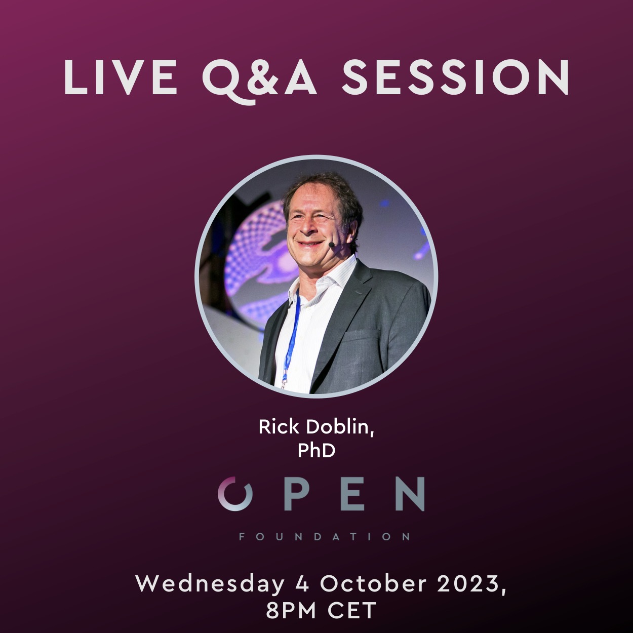 Psychedelic Q&A with Rick Doblin, PhD. - OPEN Foundation